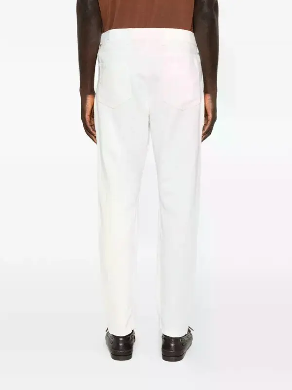 Eleventy Five-pocket Straight Leg Jeans - White