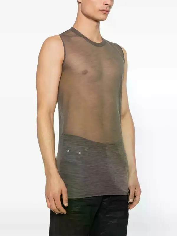 Rick Owens Round-neck Sleeveless Top - Brown
