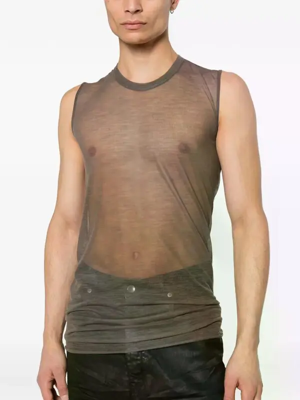 Rick Owens Round-neck Sleeveless Top - Brown