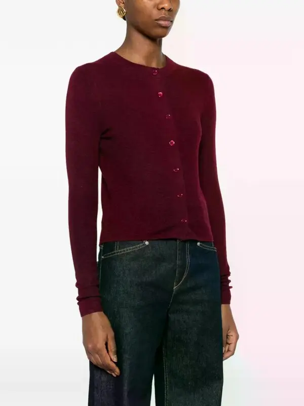 Eric Bompard Buttoned Cardigan - Red