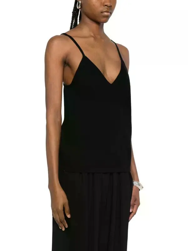 Eric Bompard Strappy V-neck Tank Top