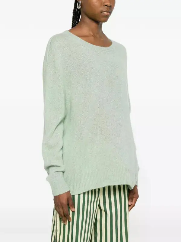 Eric Bompard Round-neck Knit Sweater - Green