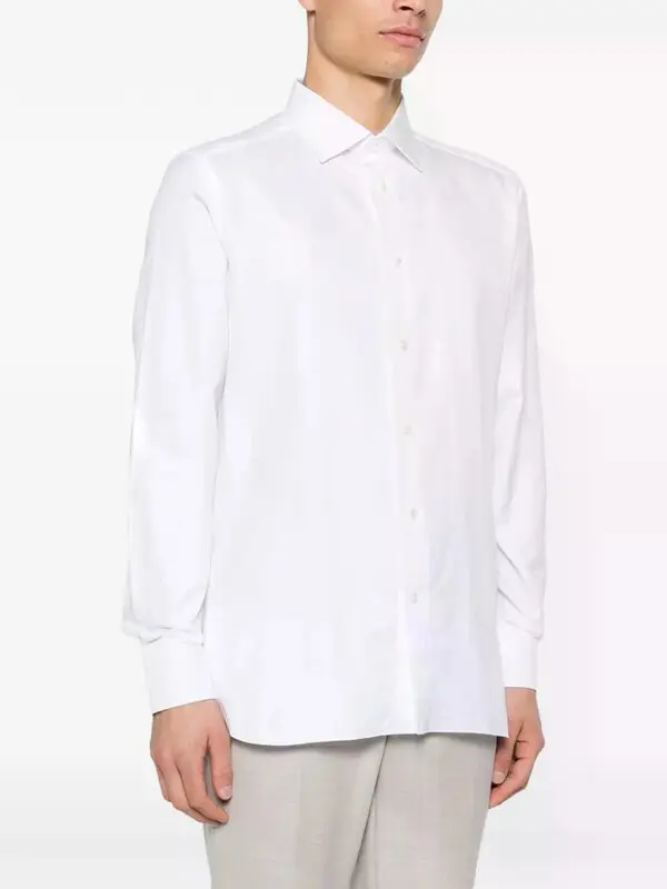 Zegna Buttoned Shirt - White