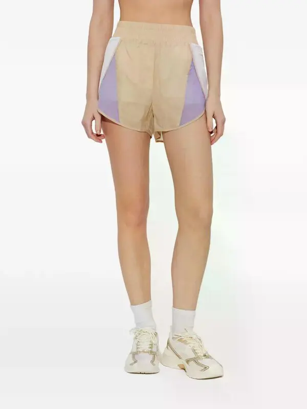 EA7 Logo-patch Colour-block Shorts