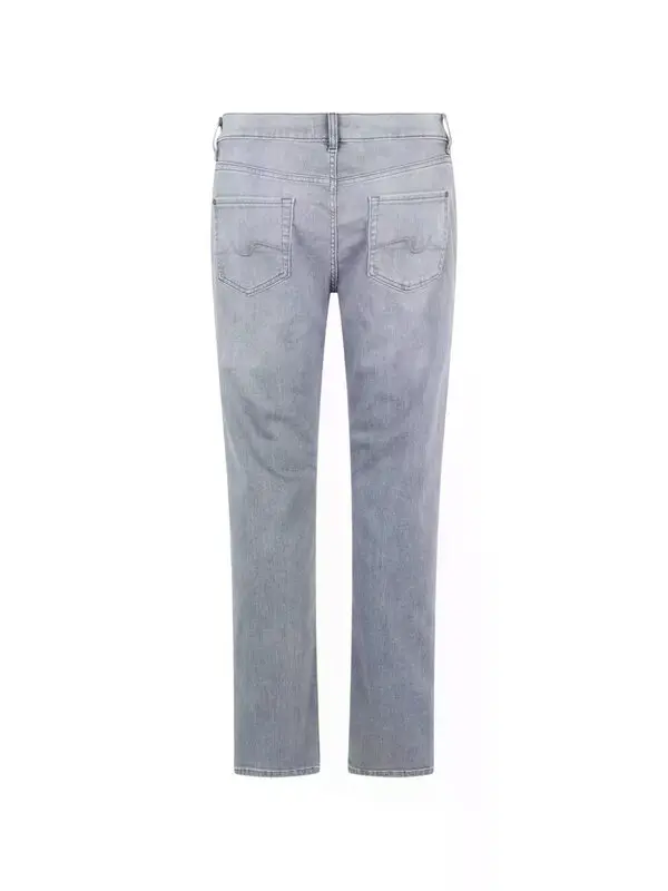 7 For All Mankind Faded Slim-fit Jeans - Grey