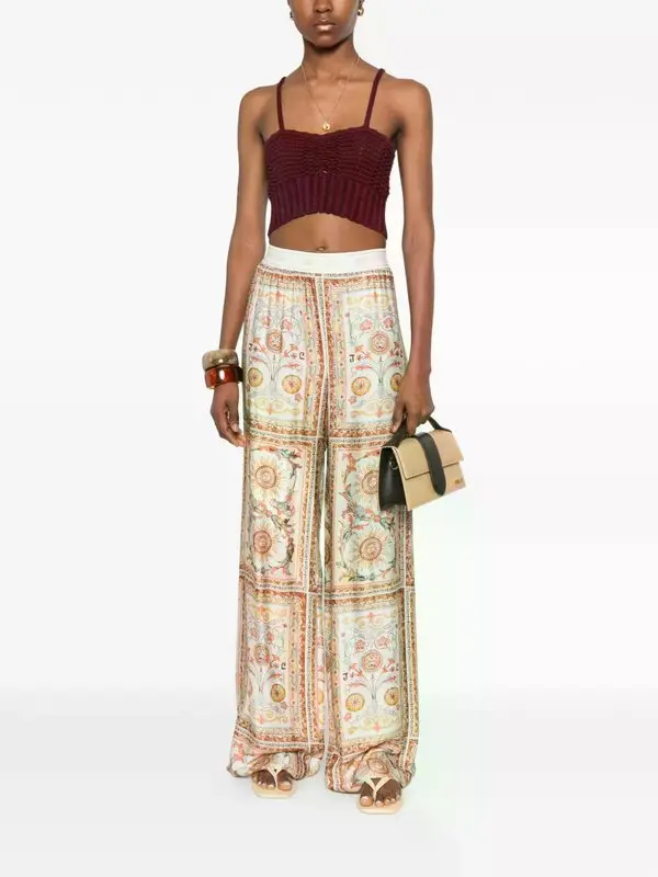 Just Cavalli Printed Trousers - Neutrals