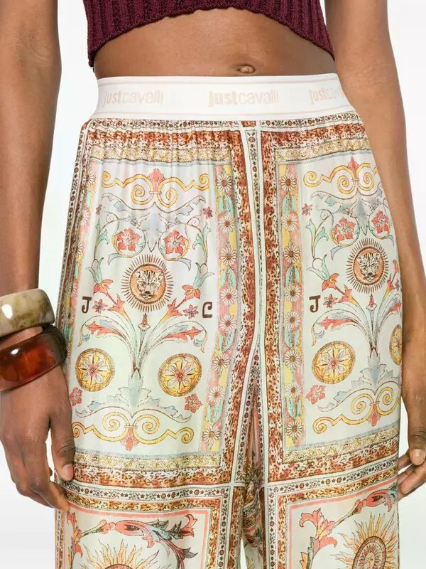 Just Cavalli Printed Trousers - Neutrals