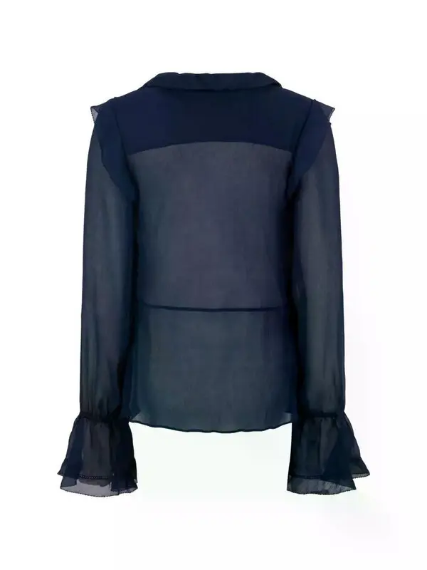 Alberta Ferretti Ruffled Blouse - Blue