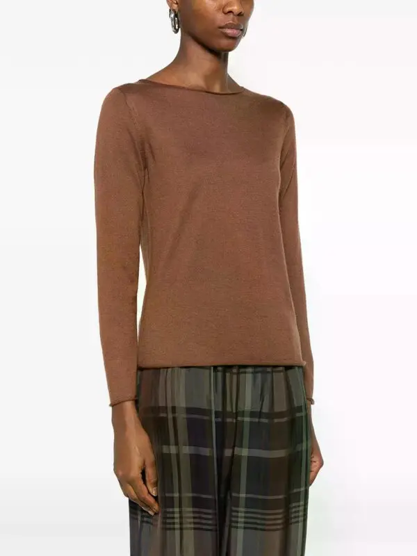 BEYOU Long-sleeve Sweater - Brown