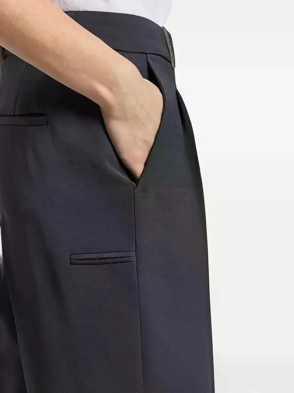 Peserico Pleated Cuffed Trousers - Blue