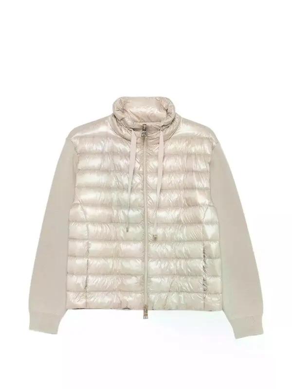 Herno Quilted Zip Jacket - Neutrals