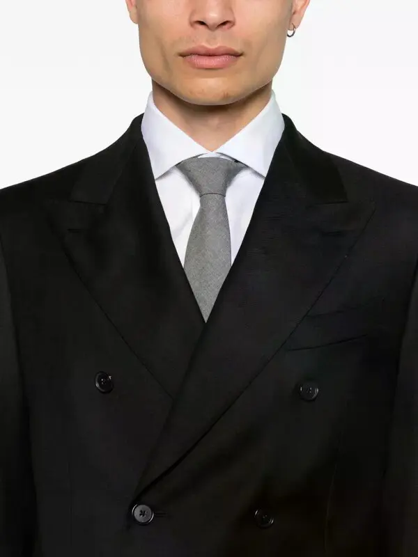 Caruso Wool Double-breasted Suit