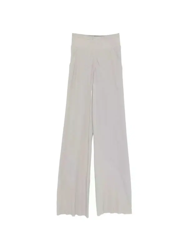Rick Owens Ribbed Palazzo Pants - Grey