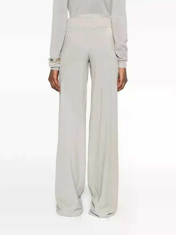 Rick Owens Ribbed Palazzo Pants - Grey