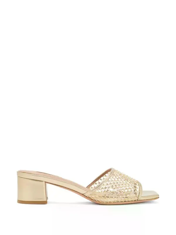 NICOLI Square Toe Net Mules
