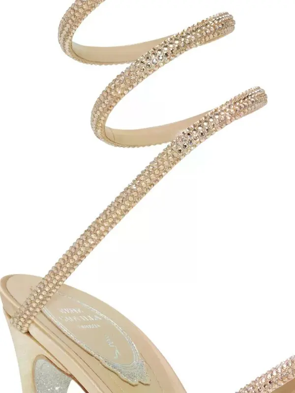 Rene Caovilla Platform Crystal Embellished Sandals