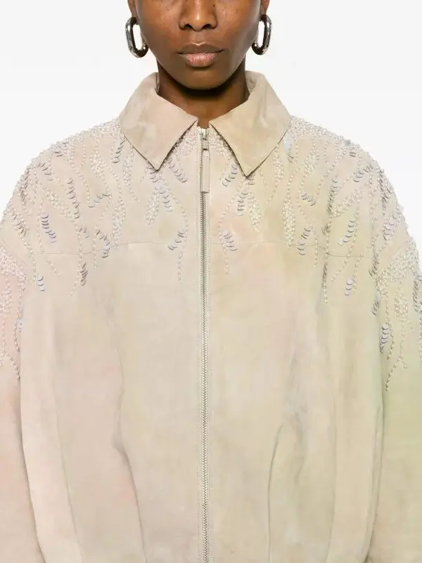 SWORD 6644 Embellished Bomber Jacket