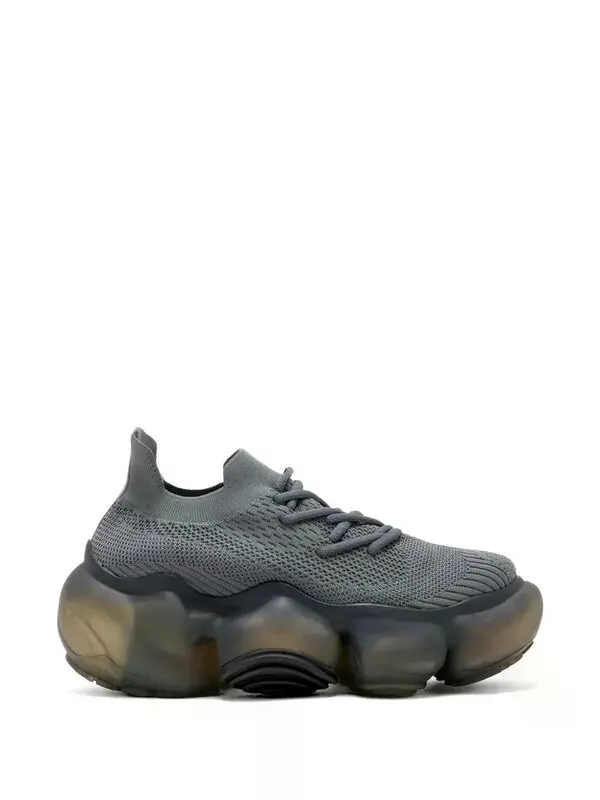GROUNDS Lace-up Matte Sneakers - Grey