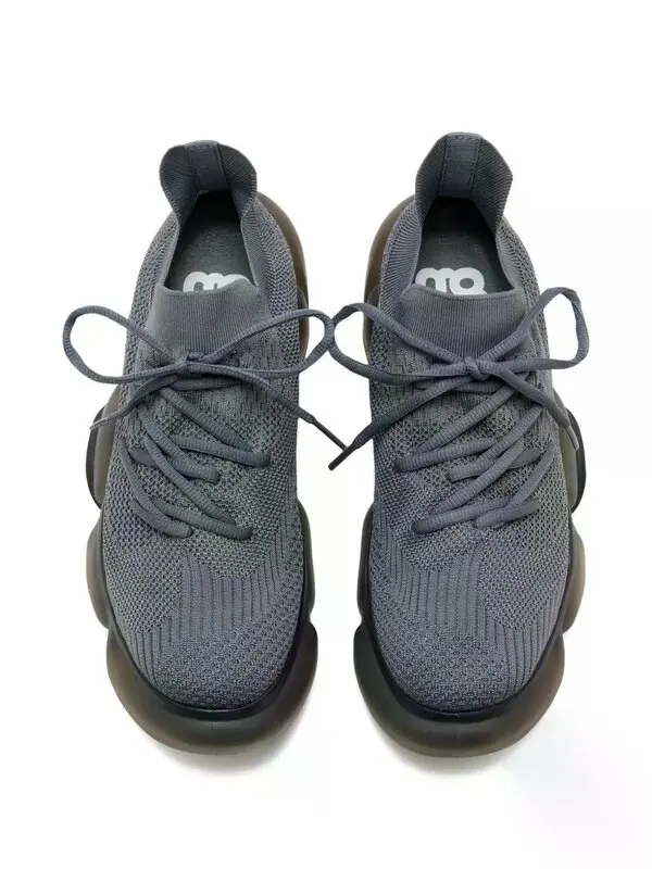 GROUNDS Lace-up Matte Sneakers - Grey