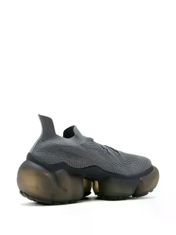 GROUNDS Lace-up Matte Sneakers - Grey