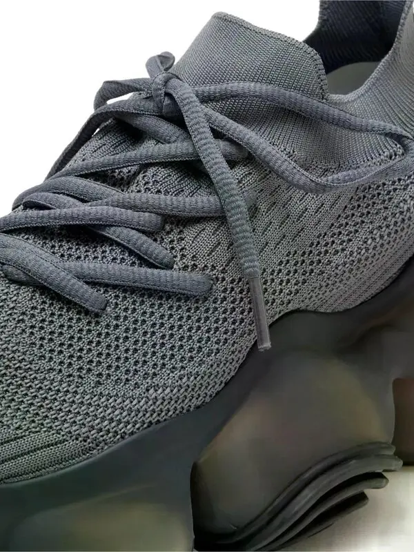 GROUNDS Lace-up Matte Sneakers - Grey