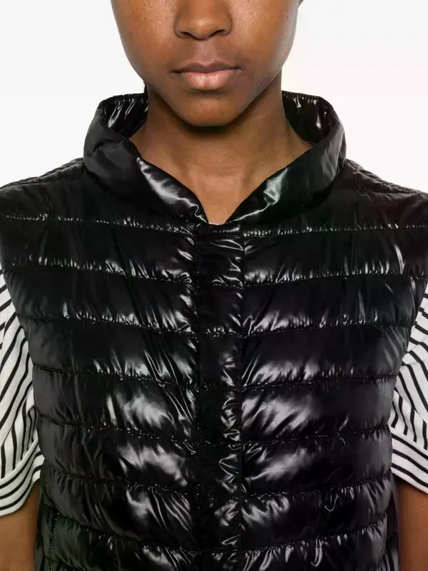 Herno Zip-fastening Quilted Gilet - Black