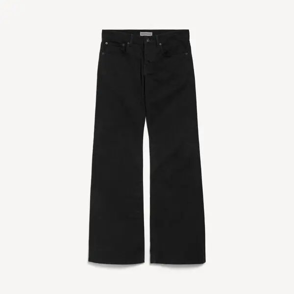 Balenciaga Relaxed Fit Soft Italian Denim Jeans - Black