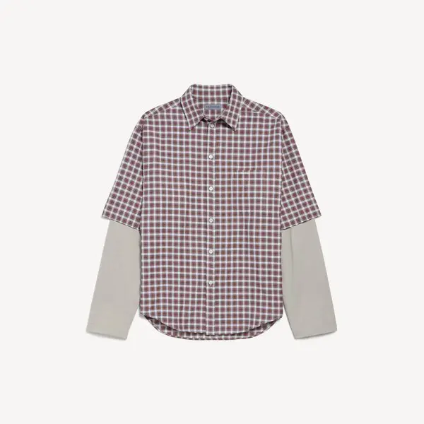 Balenciaga Wrong Sleeve Shirt - Red