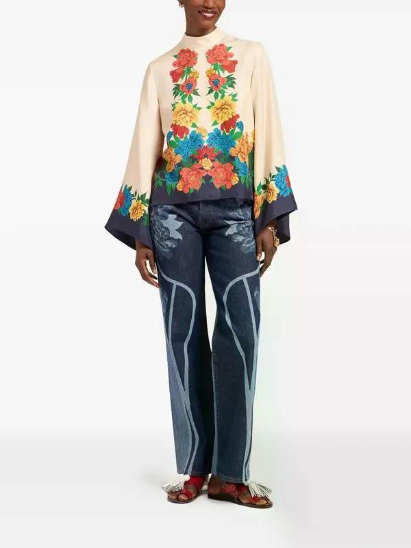 La DoubleJ Floral Print Blouse