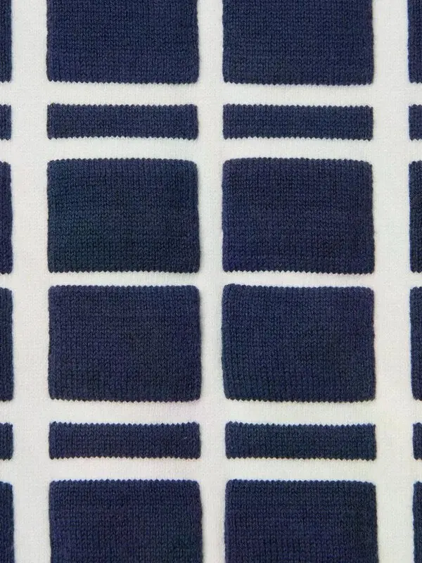 La DoubleJ Tie-front Checked Cardigan