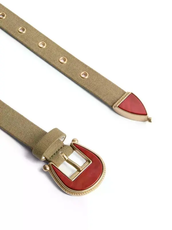 La DoubleJ Eyelet Detail Cinch Belt