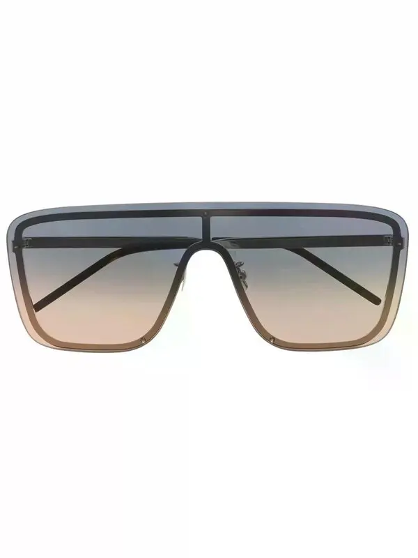 Saint Laurent Sl364 Mask Sunglasses - Silver