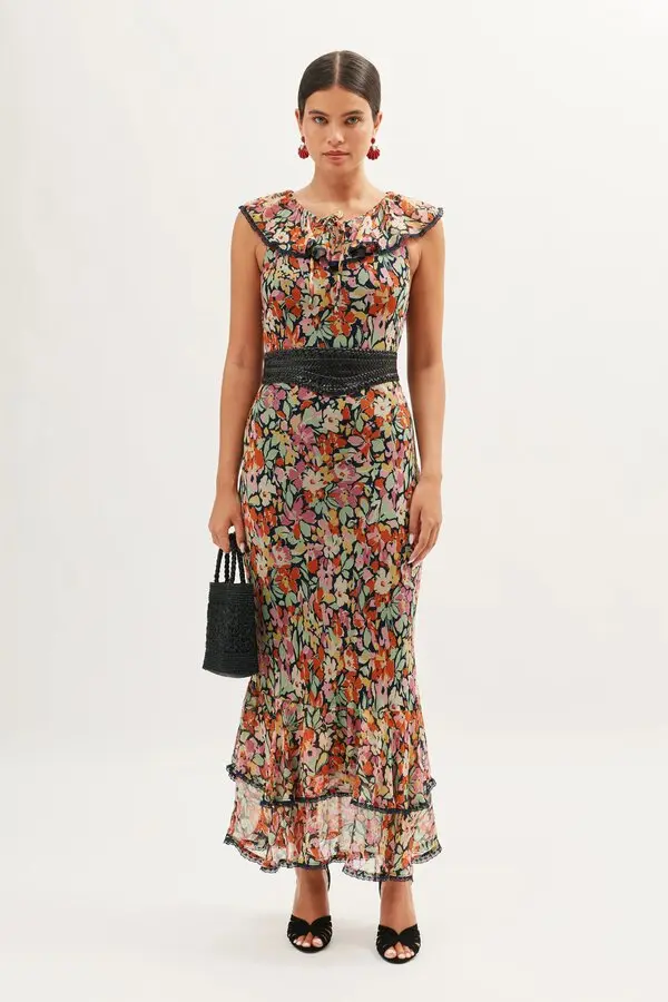 Rixo Aliana Vintage Floral Dress