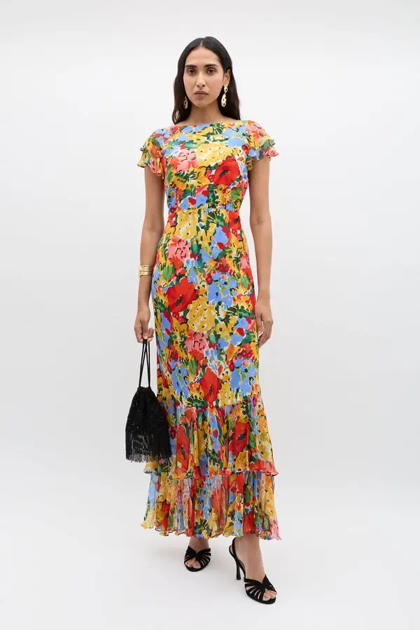 Rixo Ordinia Floral Gown