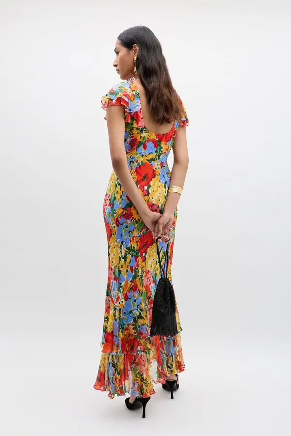 Rixo Ordinia Floral Gown