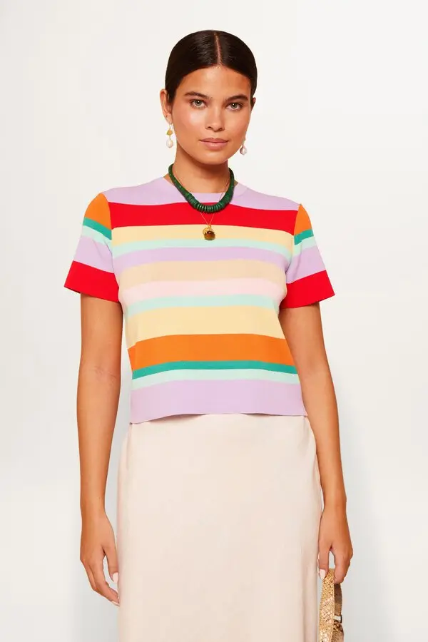 Rixo Nalini Capri Stripe Top