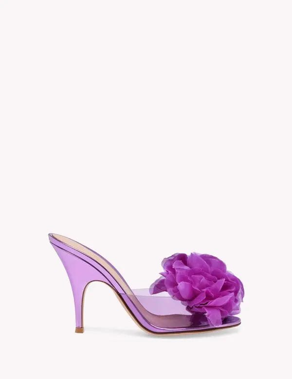 GIANVITO ROSSI Igea Mules - Purple - Tpu