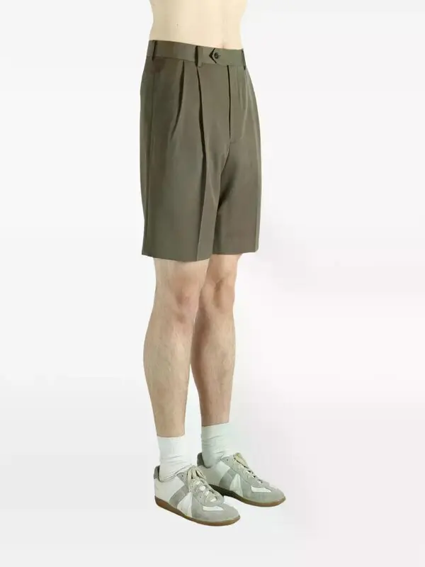 Auralee Pleated Gabardine Shorts