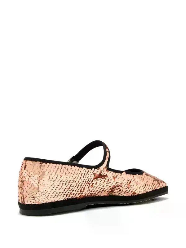 CAPULETTE Sequin-embellished Ballet Flats - Pink