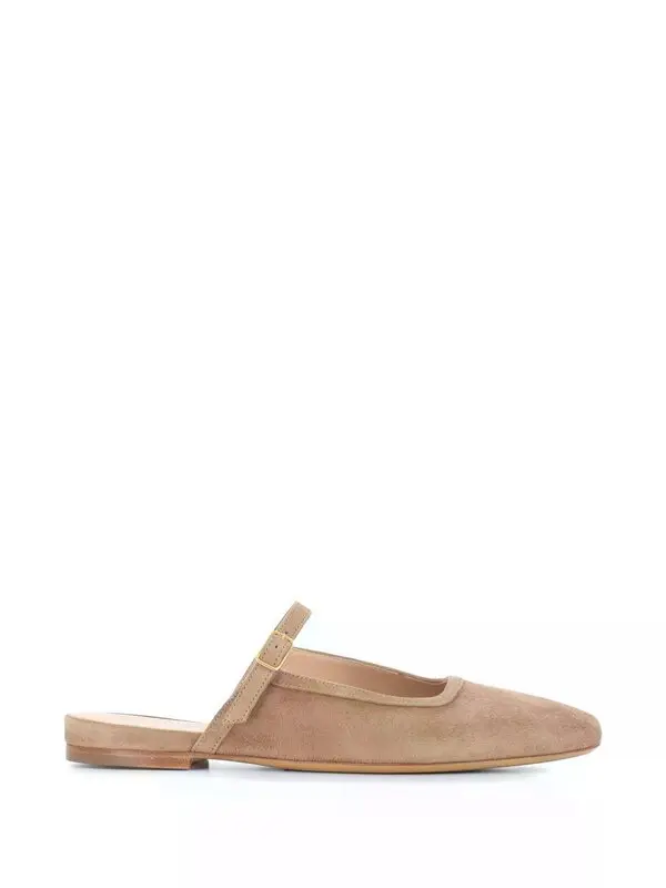 TASSINARI Strap Suede Mules - Neutrals