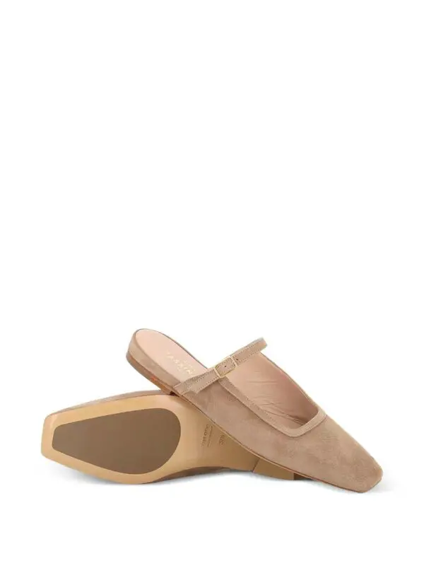 TASSINARI Strap Suede Mules - Neutrals