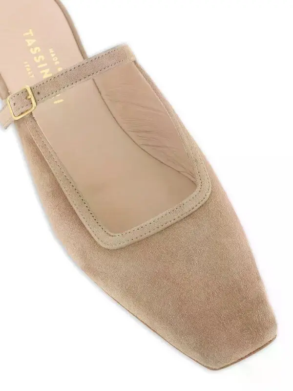 TASSINARI Strap Suede Mules - Neutrals