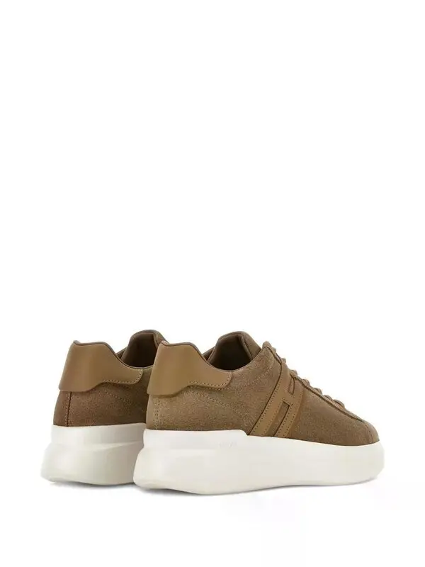 Hogan H580 Logo-appliqué Sneakers - Brown