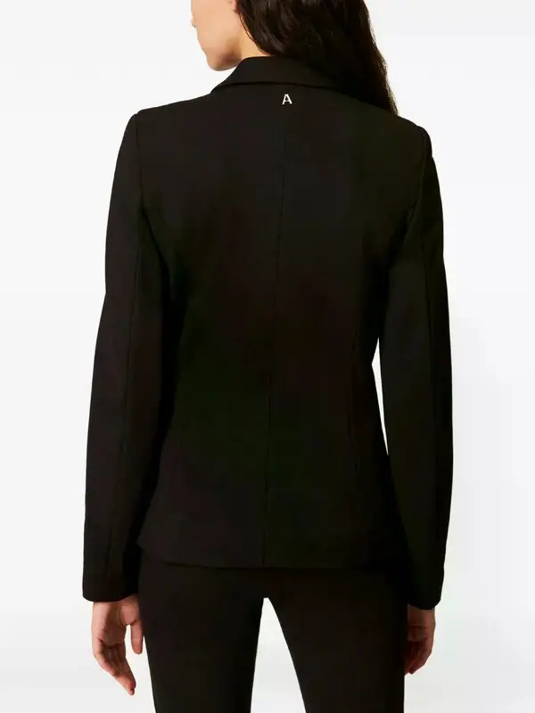 TWINSET Single-breasted Blazer With Detachable Floral Brooch