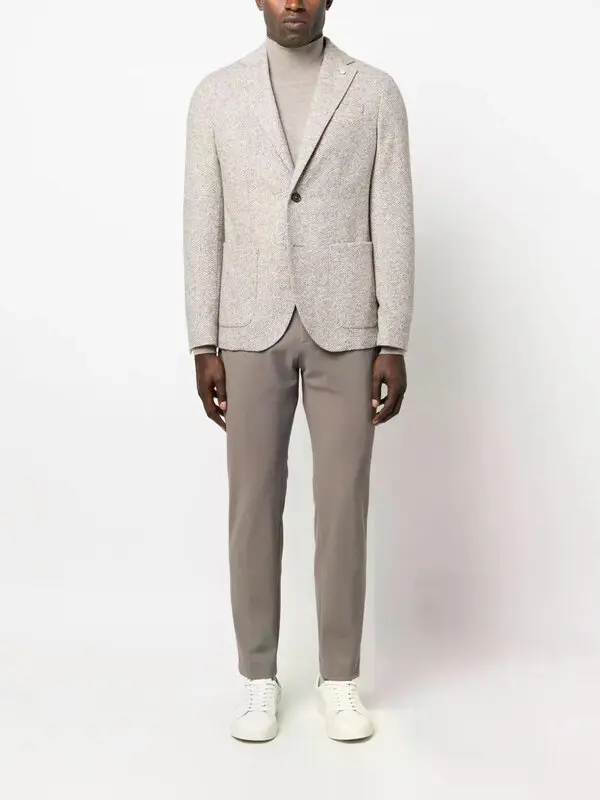 PT TORINO Slim-fit Stretch Trousers - Grey