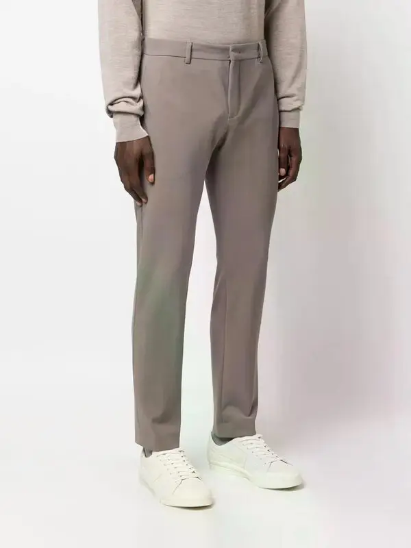 PT TORINO Slim-fit Stretch Trousers - Grey