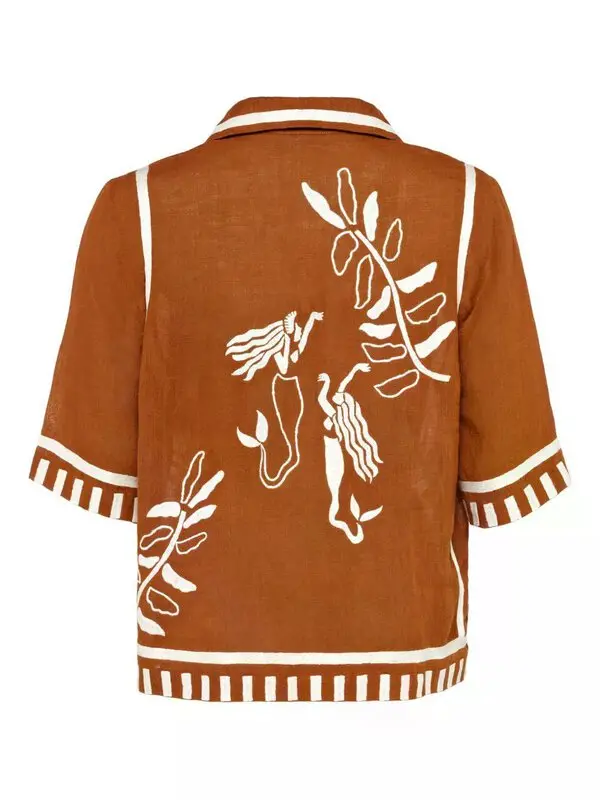 ERES Button-up Shirt - Brown
