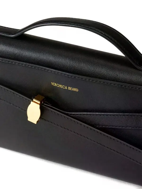 Veronica Beard Leather Clutch Bag - Black