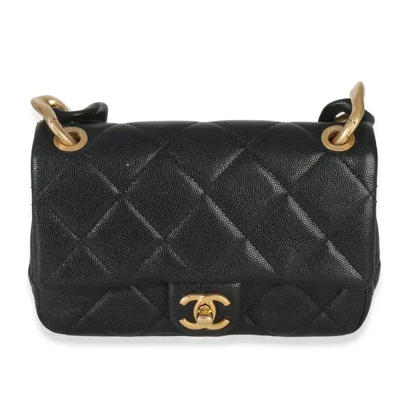 Chanel Quilted Caviar Flap Bag