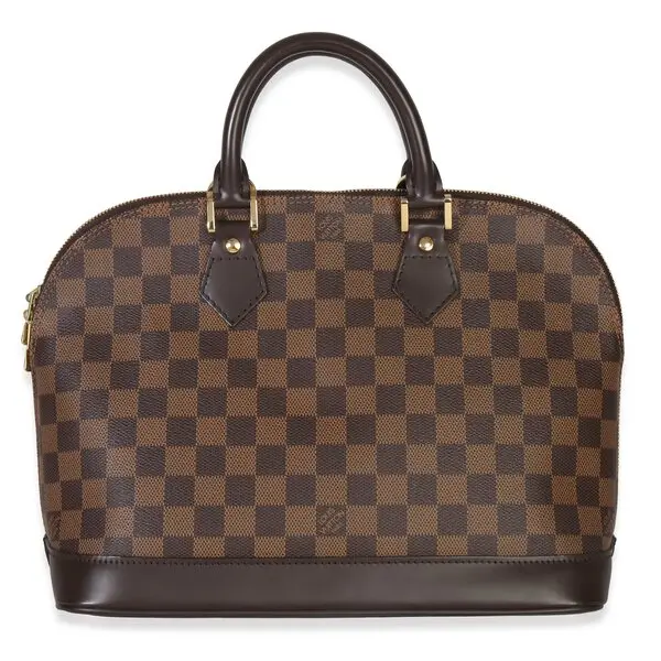 LOUIS VUITTON Damier Ebene Canvas Alma Pm - Brown